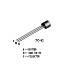 BC547 NPN 0.1A (100mA) 45V TO-92 BJT Transistör - Fevaris®